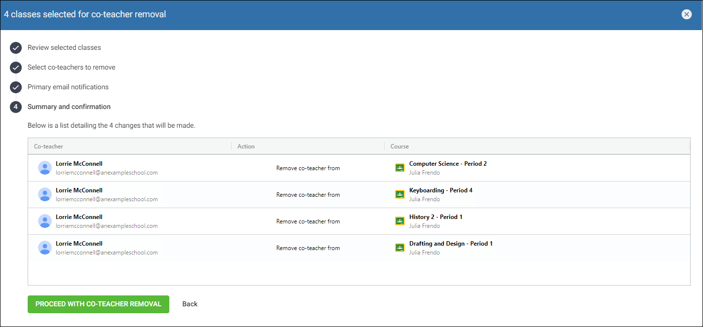 Remove Co-teachers From One or Multiple Classes – CDW Amplified for ...