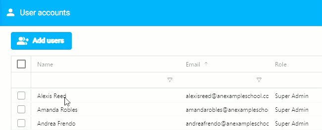 Working With User Accounts – CDW Amplified for Education Help Center