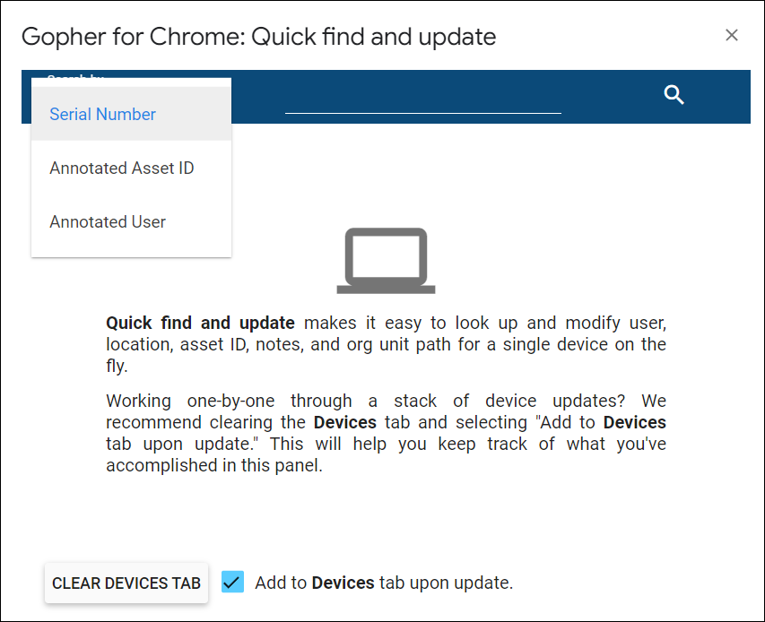 Quick Find and Update – CDW Amplified for Education Help Center