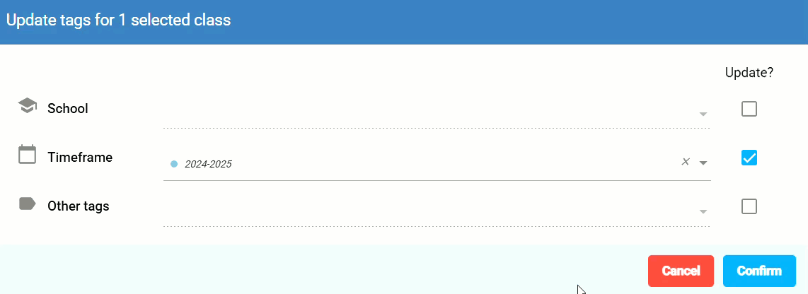 Update School and Timeframe Tags From Classroom Explorer – CDW ...